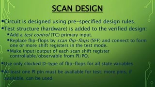 Design for testability and automatic test pattern generation | PPTX