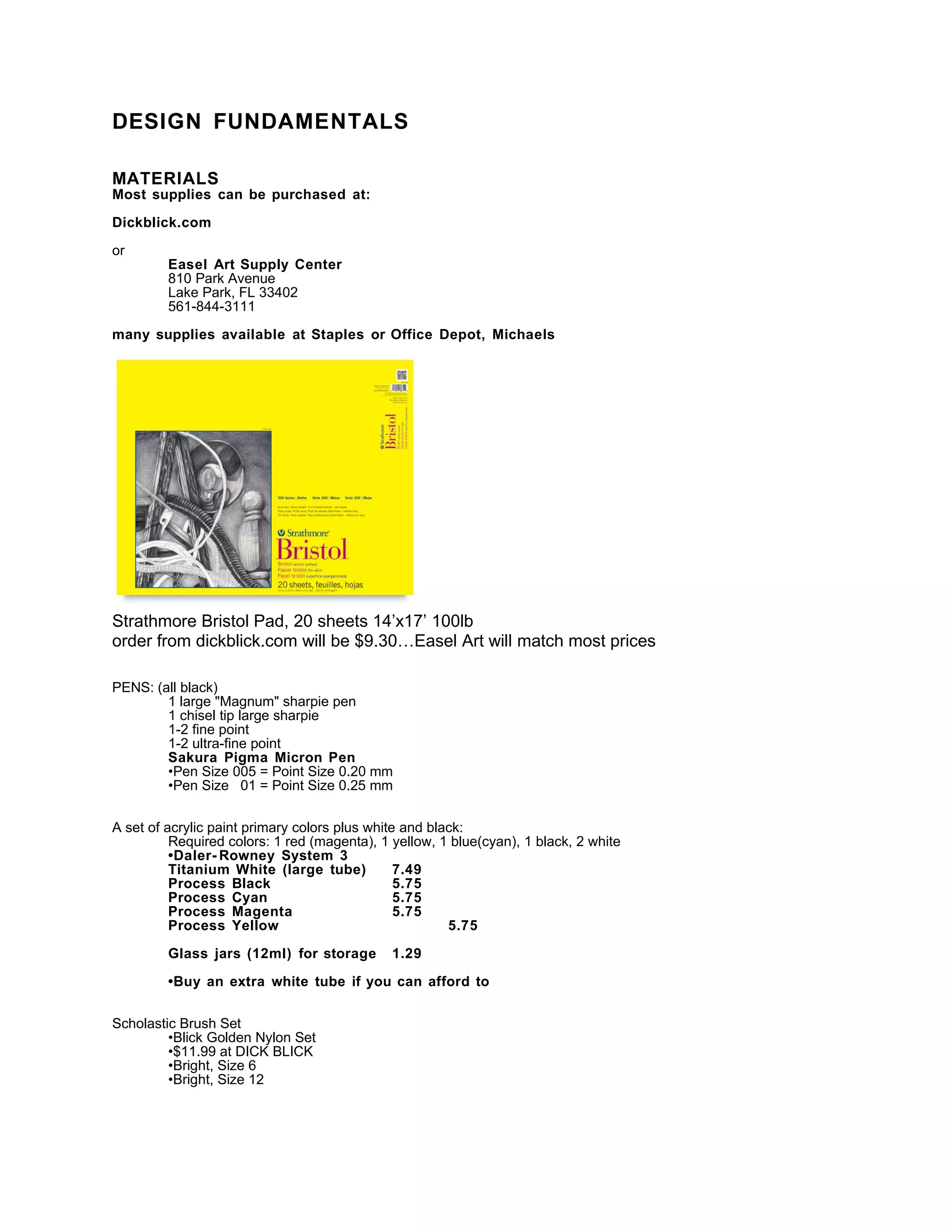 Design fundamentals materials(pbsc) | PDF