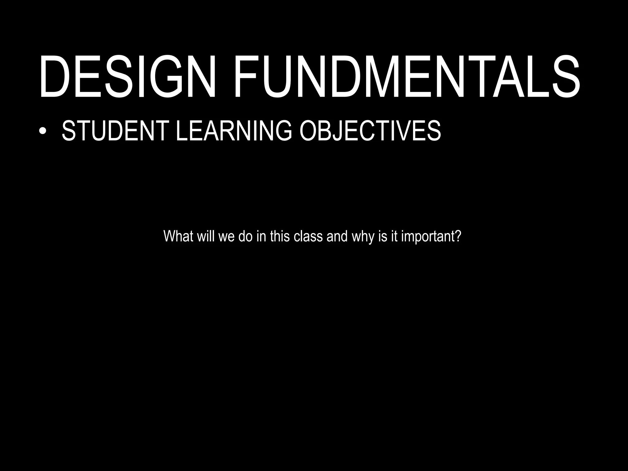 Design Fundamentals OVERVIEW de Beaufort | PPT