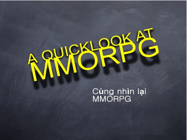 Design game MMORPG | PDF