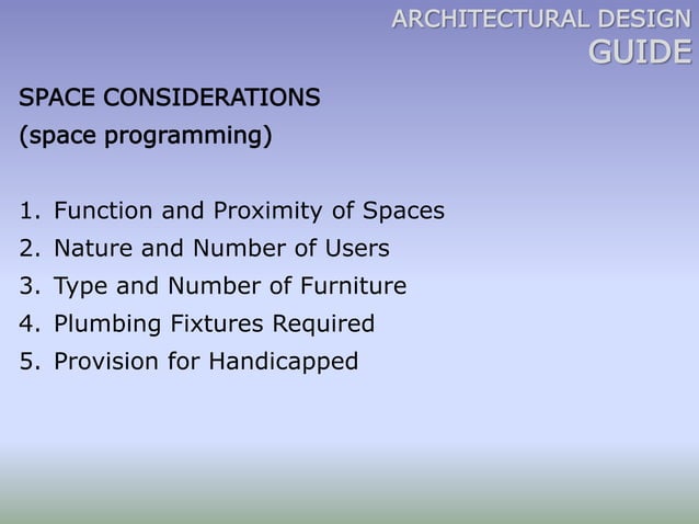 Architectural Design Guide | PDF