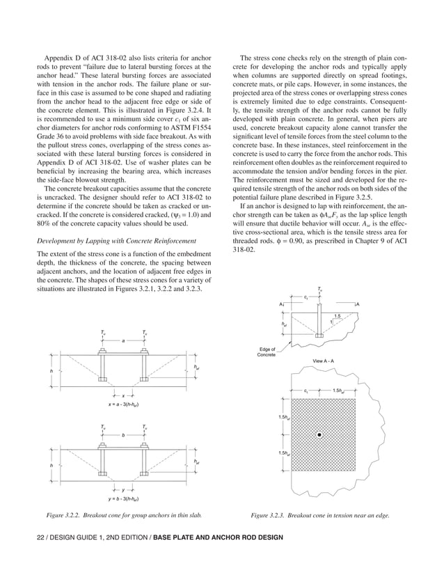 Design Guide 01 Base Plate And Anchor Rod Design 2nd Editionpdf 