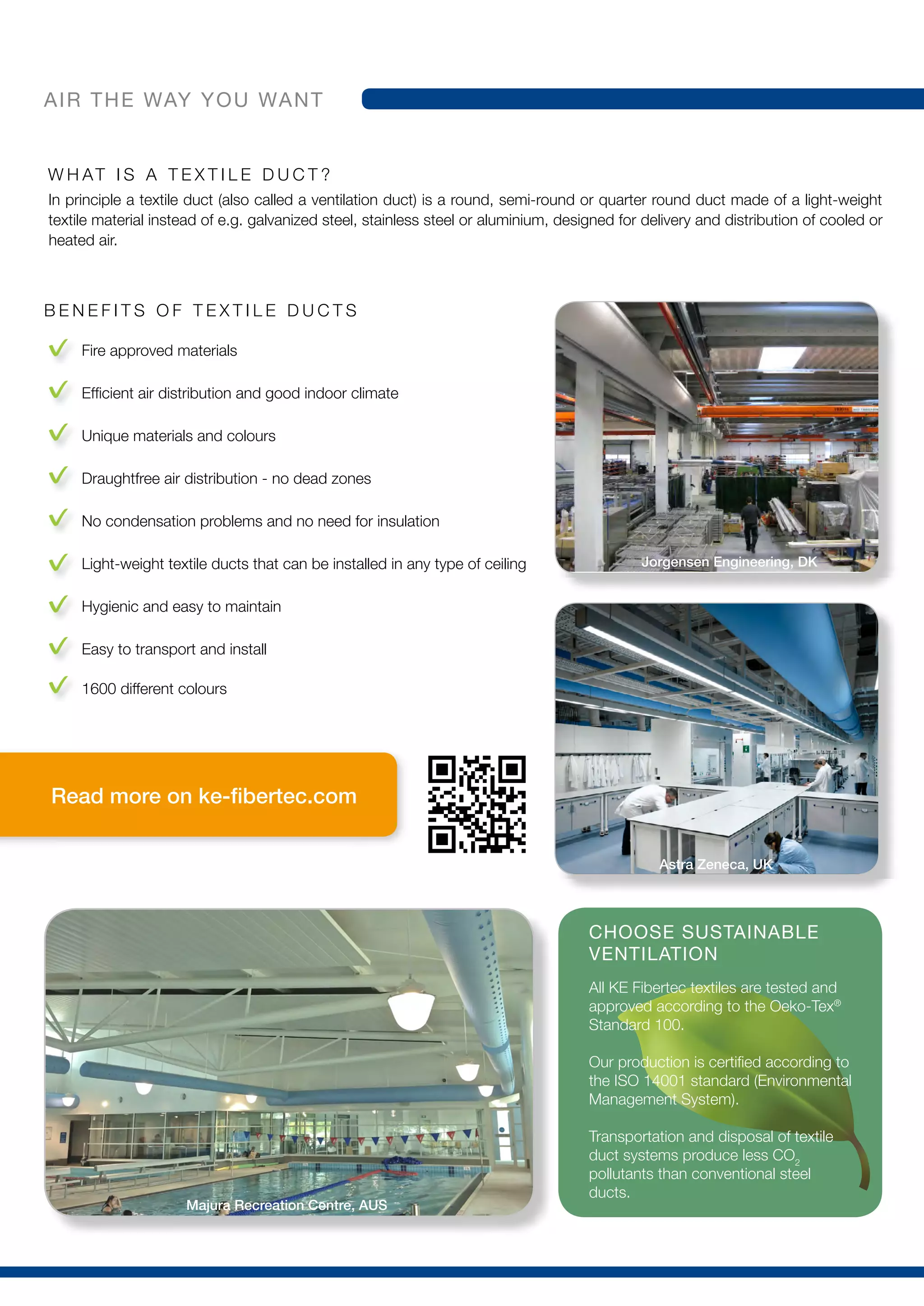 Design guide for textile ducting | PDF