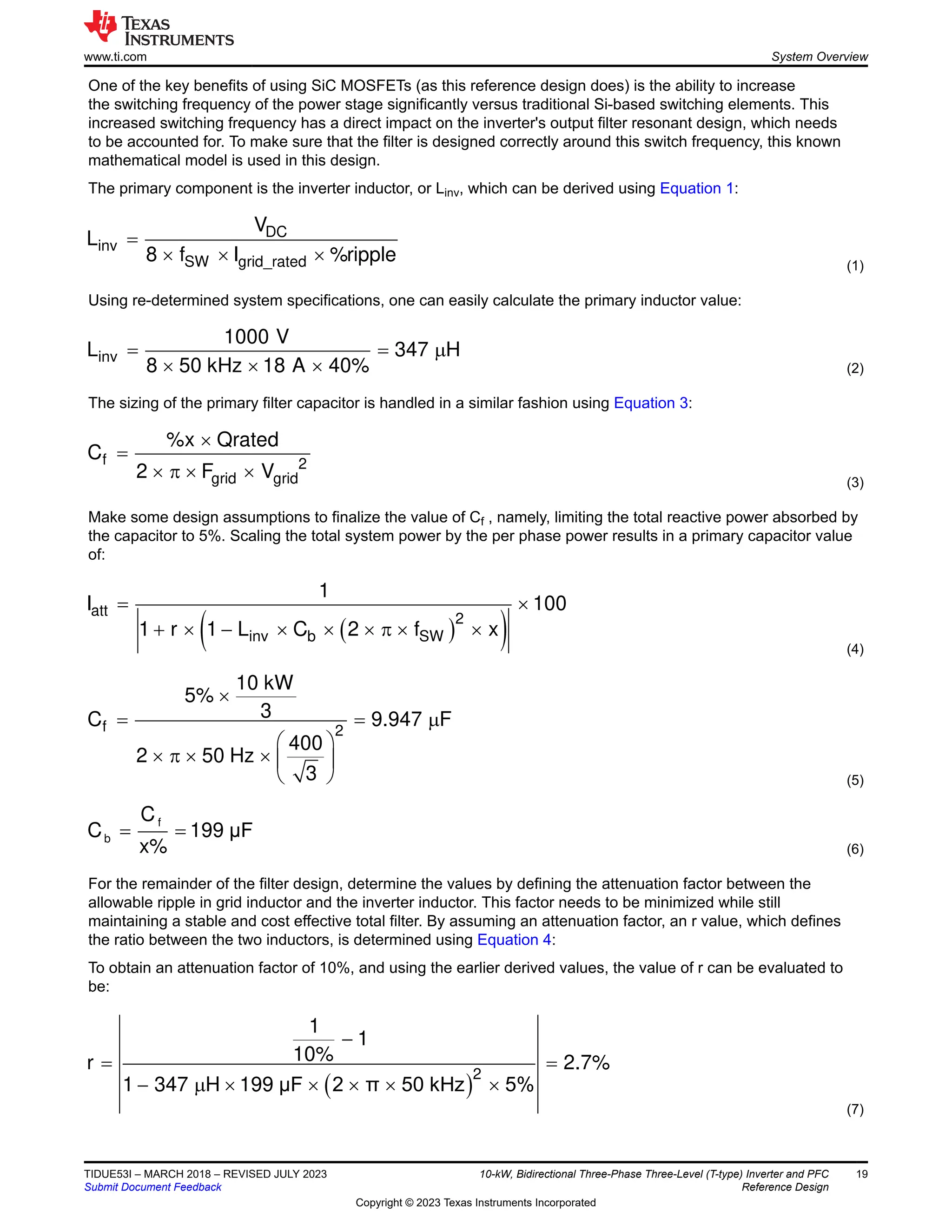 Design Guide TIDA-01606 10-kW, Bidirectional Three-Phase Three-Level (T ...