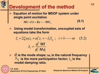 DesignGyan2324148026Response-Spectrum-Method-Of-Analysis.ppt