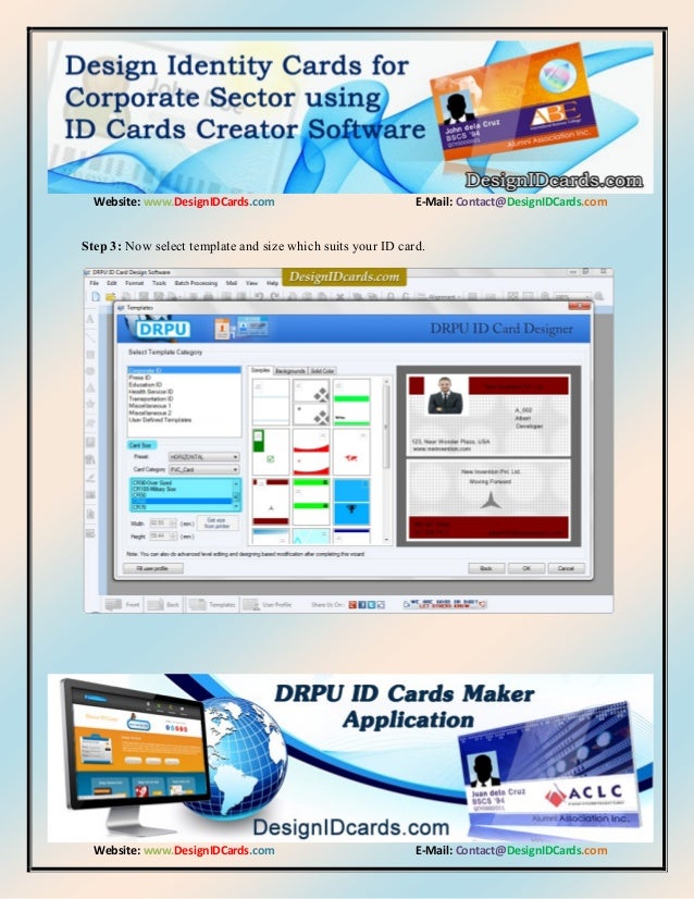 Design identity cards for corporate sector using id cards maker software