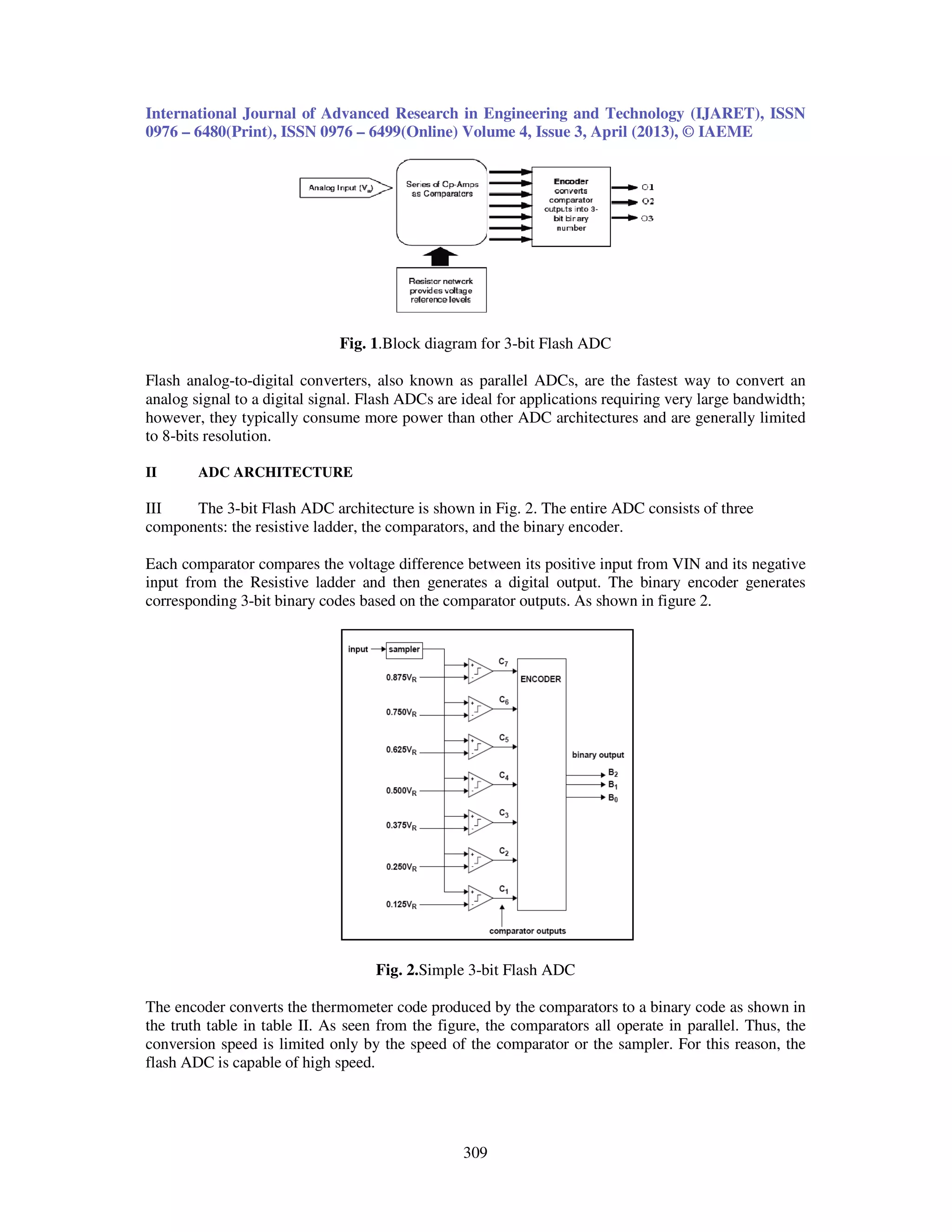 Design & implementation of 3 bit flash adc in 0.18µm cmos | PDF