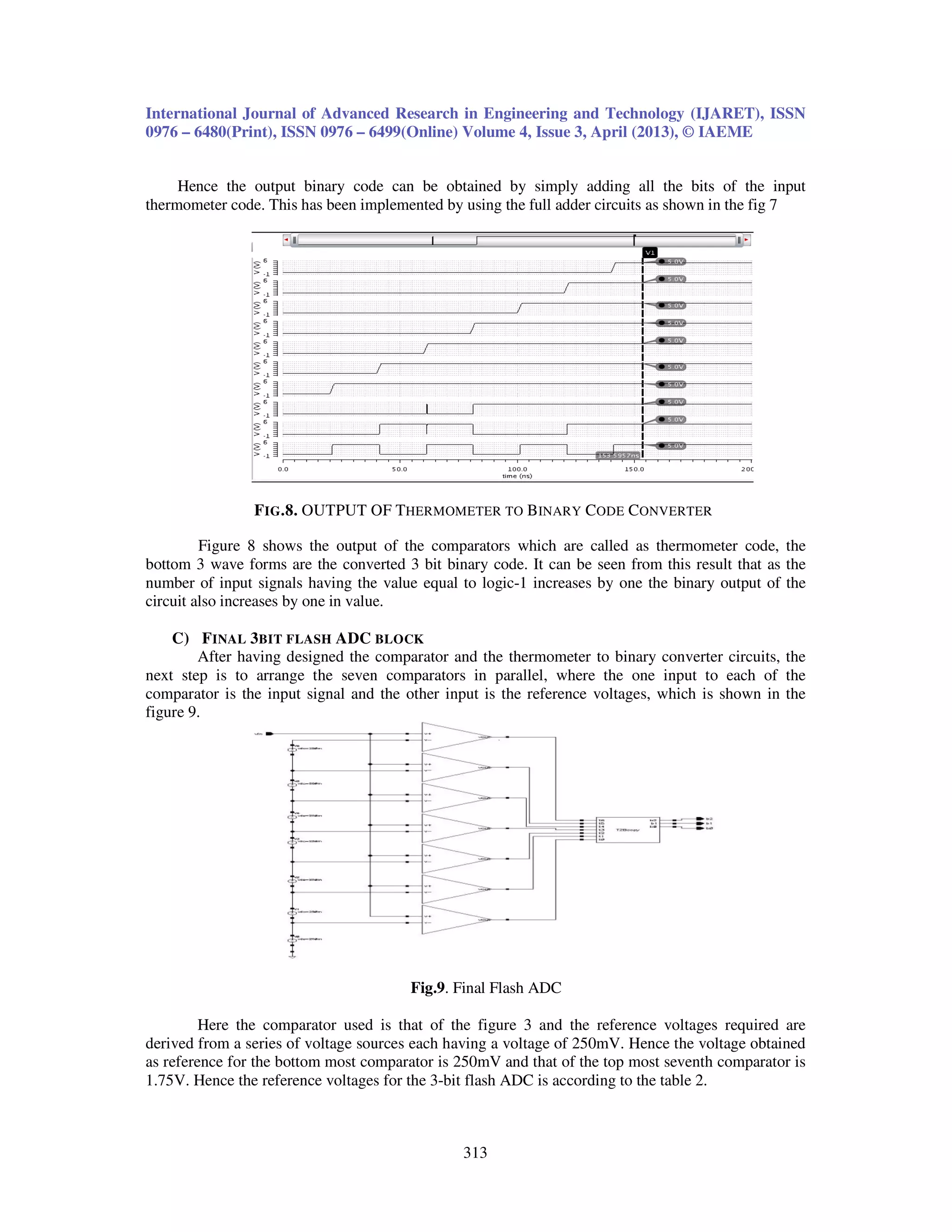 Design & implementation of 3 bit flash adc in 0.18µm cmos | PDF