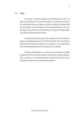 Design improvement-of-the-existing-car-jack-design---24-pages | PDF