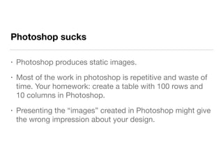 Design in Browser | PPT