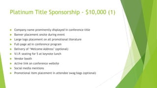 Designing the Dream Entrepreneur Conference Sponsorship Proposal | PPTX