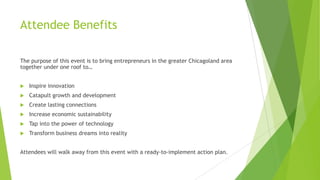 Designing the Dream Entrepreneur Conference Sponsorship Proposal | PPTX