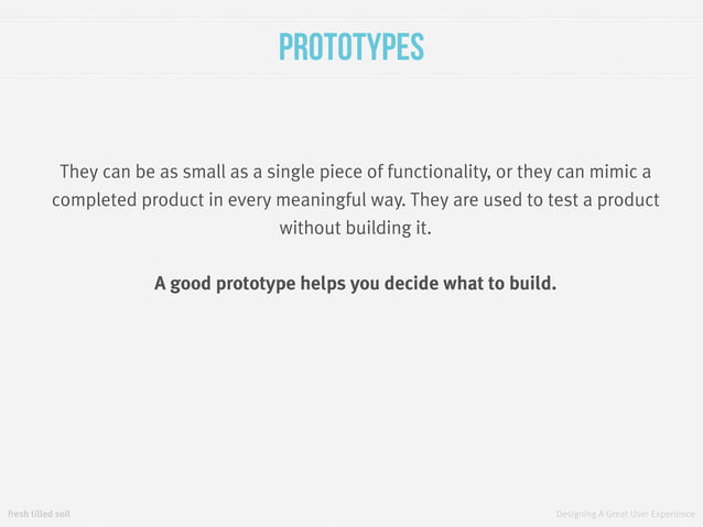 Designing A Great User Experience