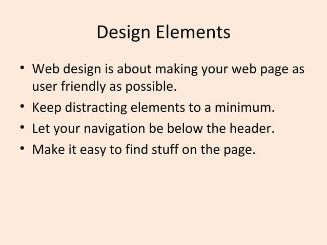 Designing A Web Page | PPT