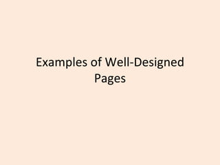 Designing A Web Page | PPT