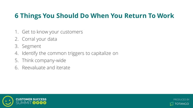 Designing an Actionable Customer Health Model | PPT