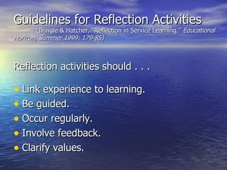Designing Improved learning through Reflection | PPT