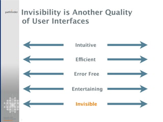 Designing Invisible Interfaces - An Approach to User Experience for ...