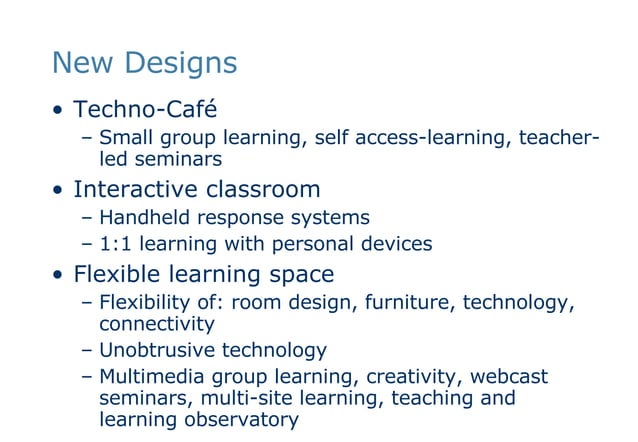 Designing New Learning Spaces From Rooms To Cities | PPT
