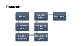Designing of-primer-for-human-foxp2-gene | PPTX
