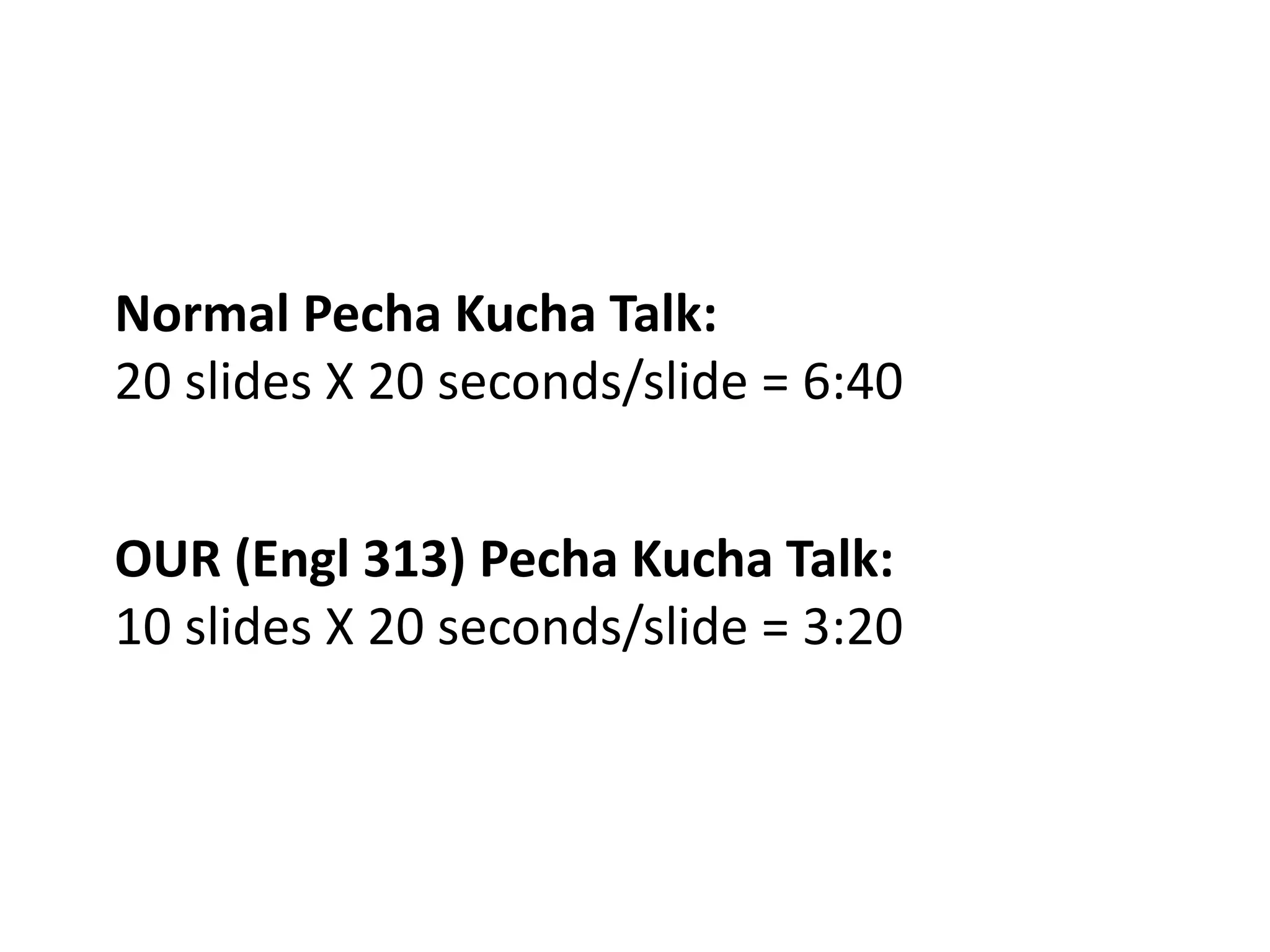 Tips for Pecha Kucha | PPTX