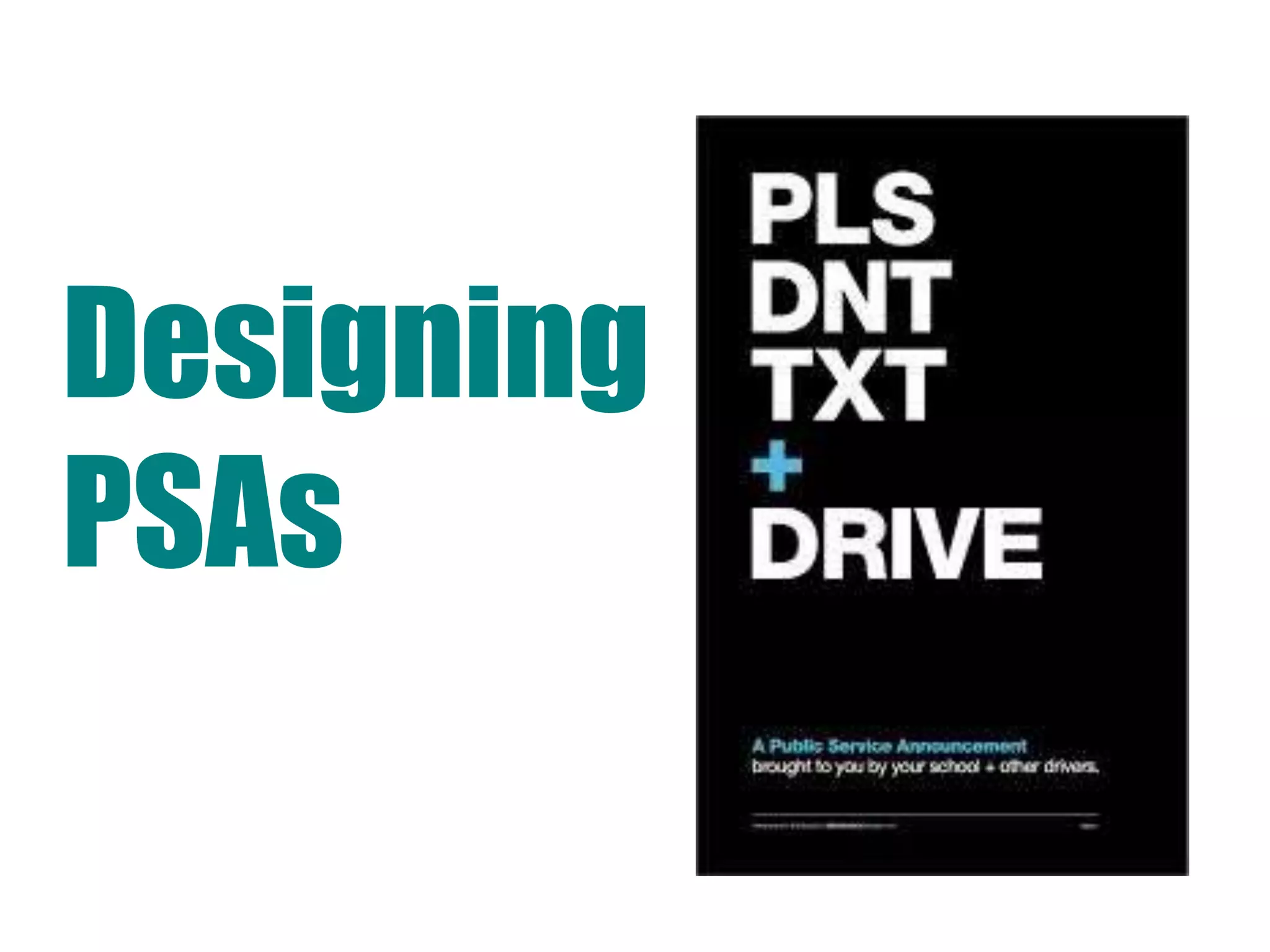 Designing PSAs | PPT