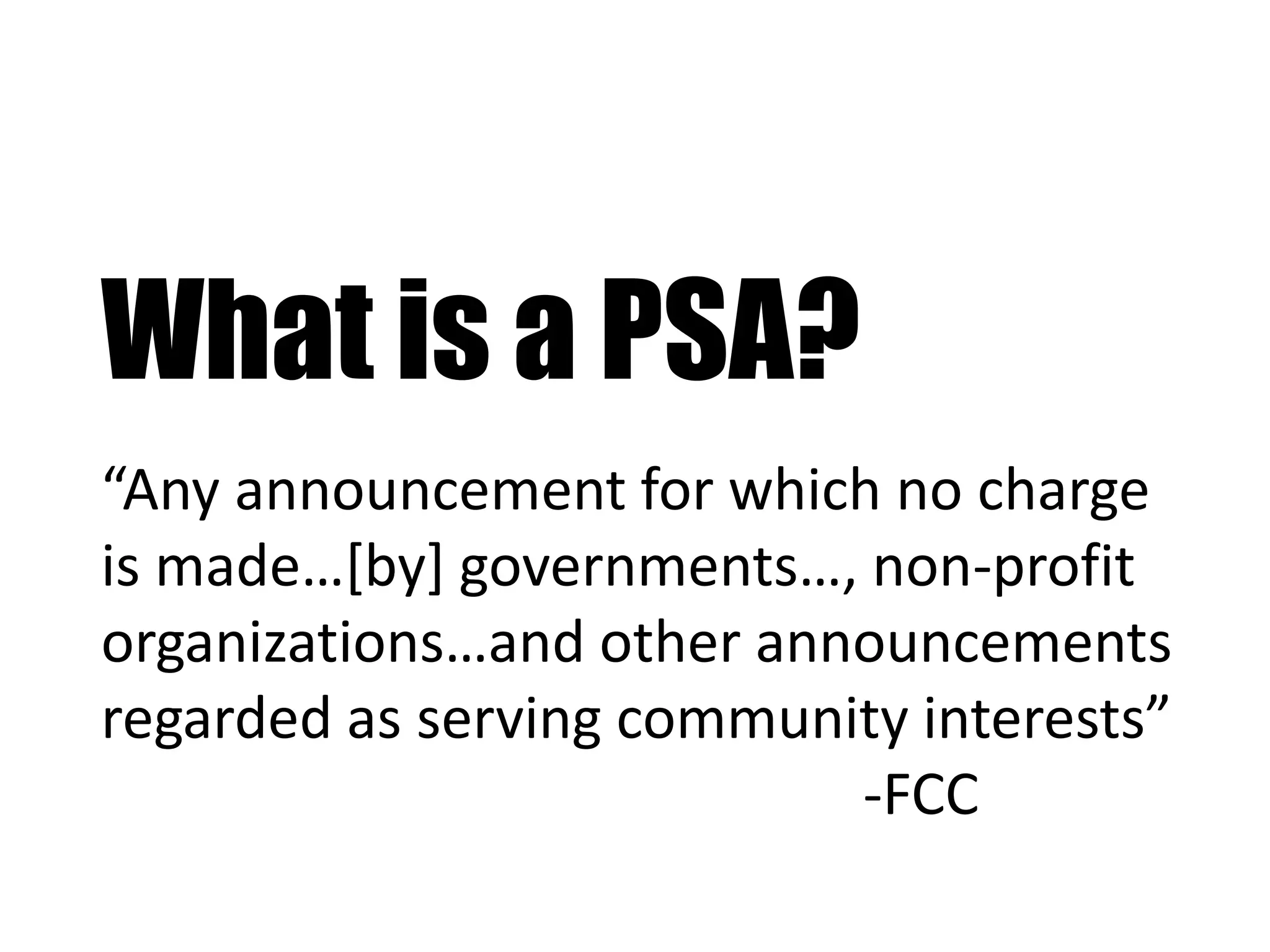 Designing PSAs | PPT