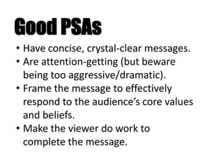 Designing PSAs | PPT