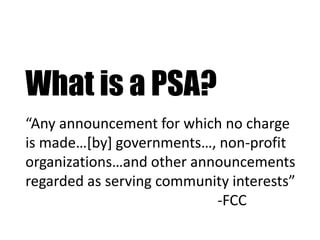 Designing PSAs | PPT