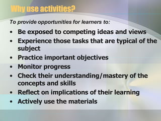Designing Reflective Activities | PPT