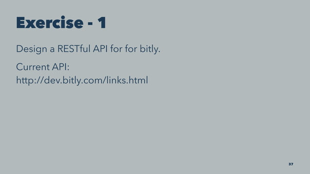Designing RESTful APIs | PPT
