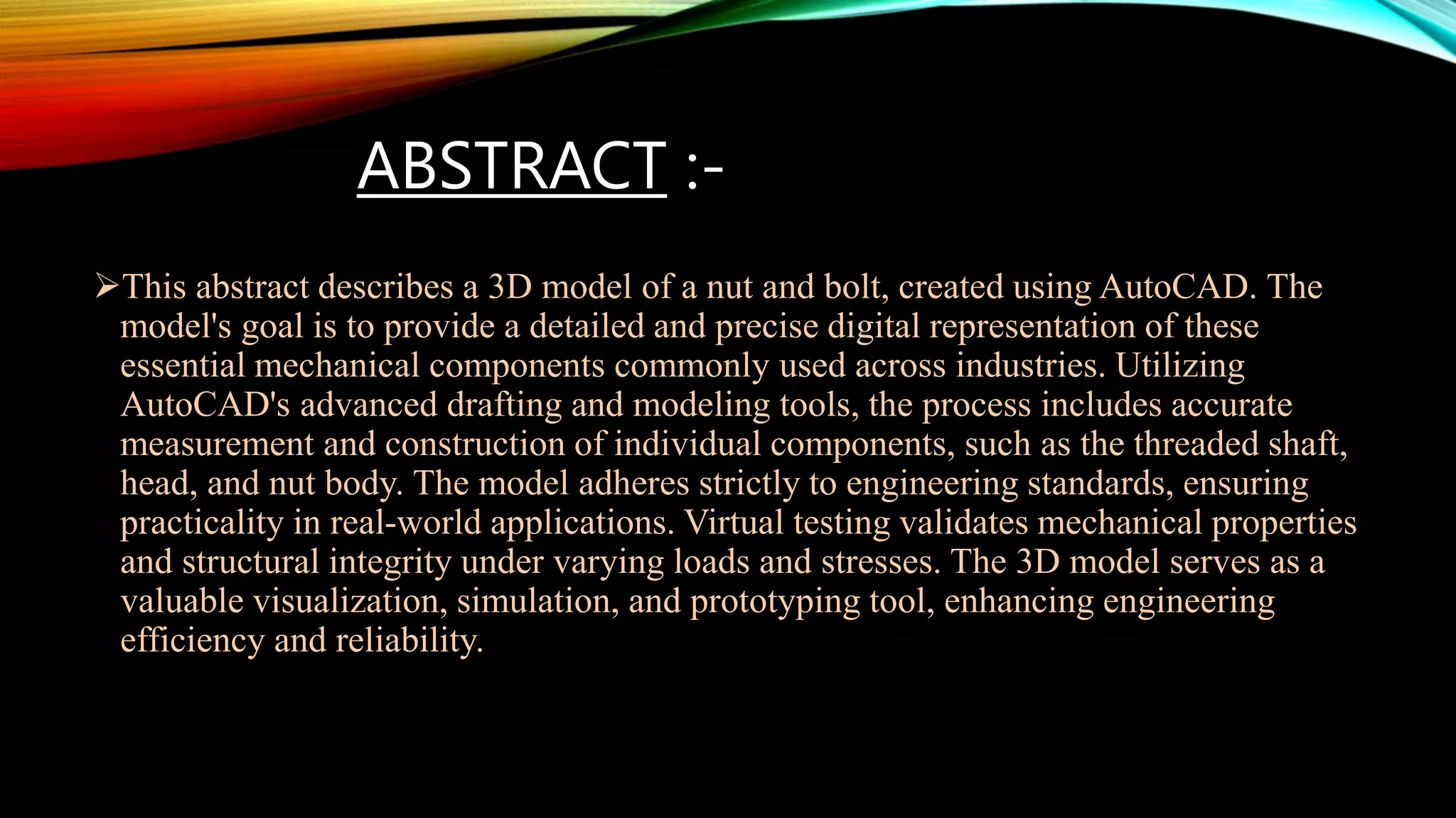 Designing a 3d model of nut and bolt[1].pptx