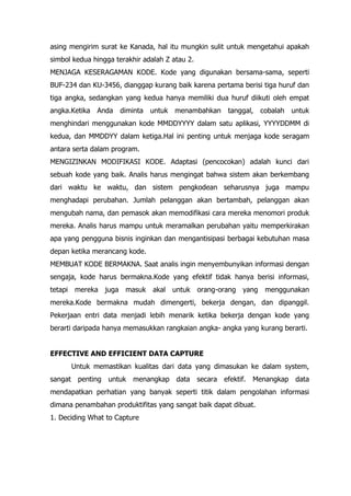 Designing accurate data entry procedure (bab 11) | PDF