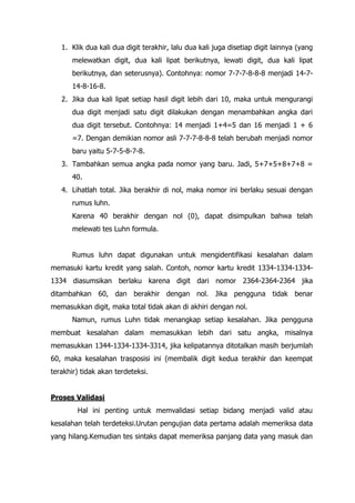 Designing accurate data entry procedure (bab 11) | PDF