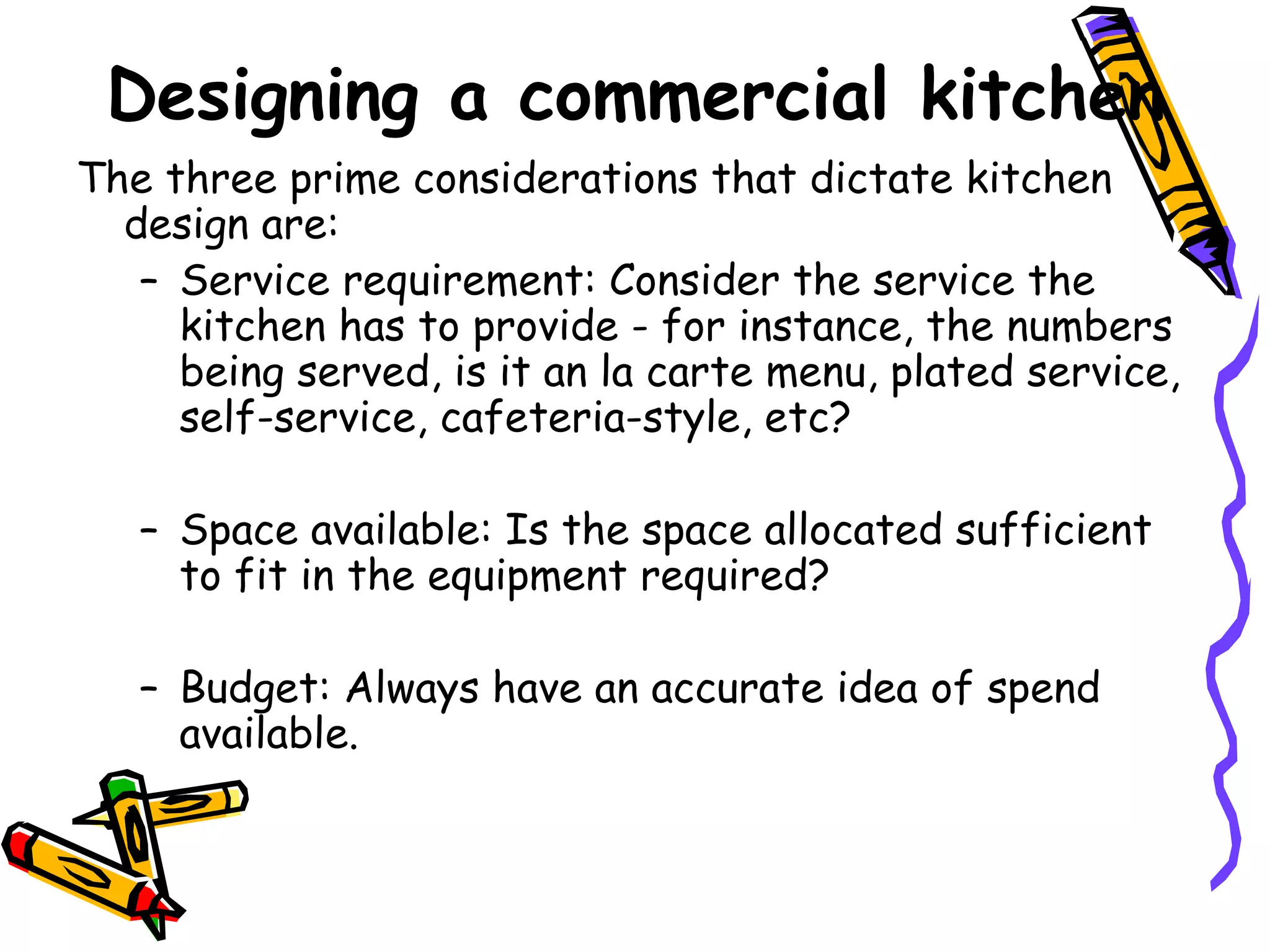 Designing a commercial kitchen | PPT