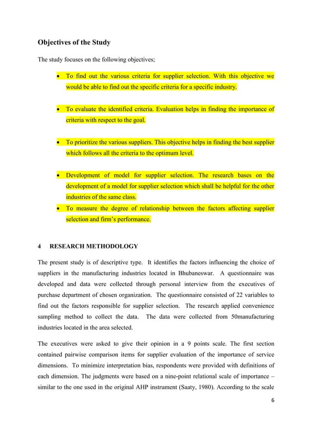 Designing a Computational tool for Supplier Selection using Analytical Hierarchy Process .doc