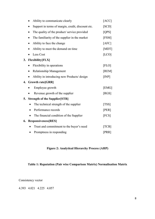 Designing A Computational Tool For Supplier Selection Using Analytical