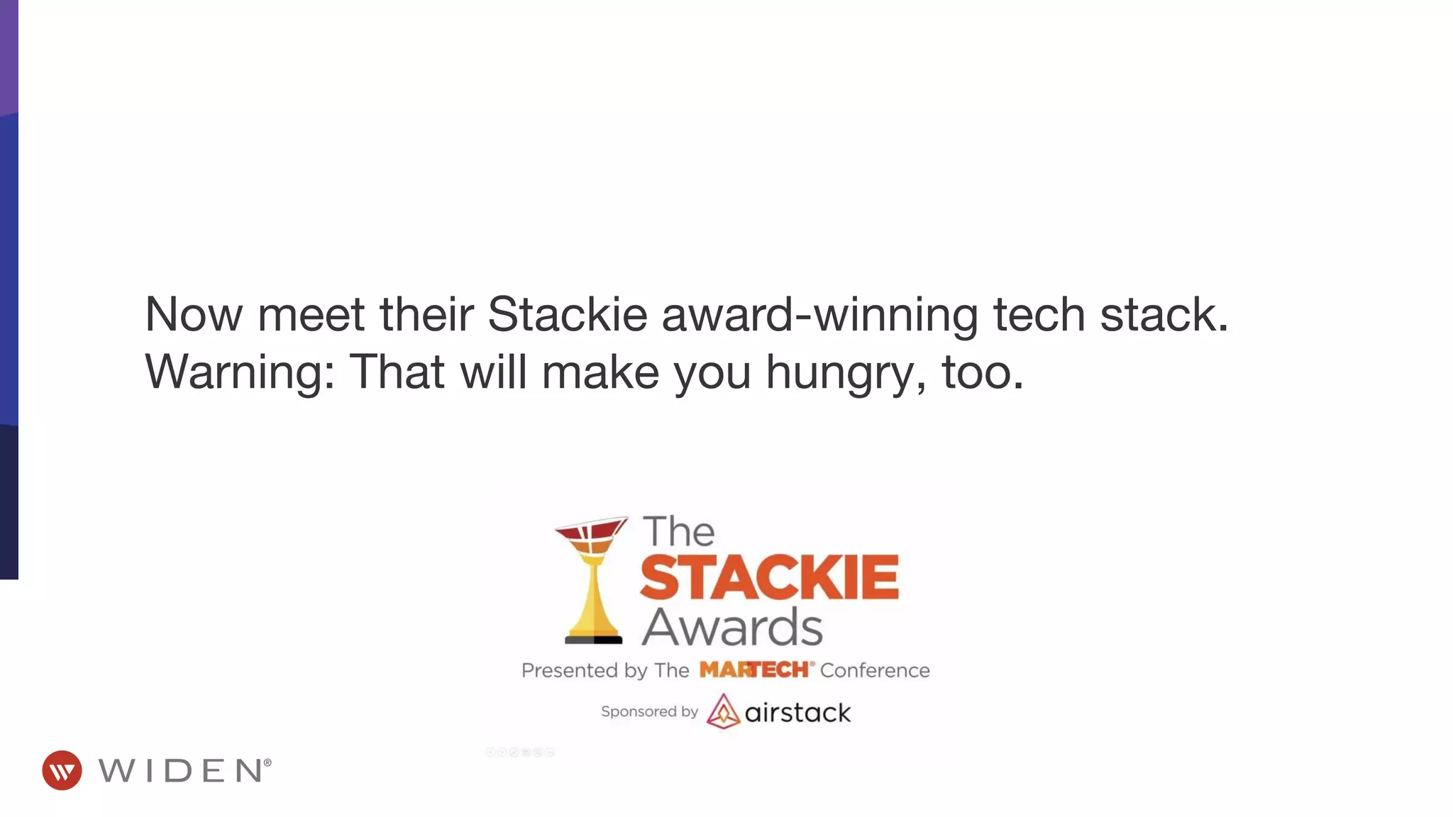 Designing a Data Strategy A Look Inside Sargento’s Stackie Award-Winning Martech Stack | PPT