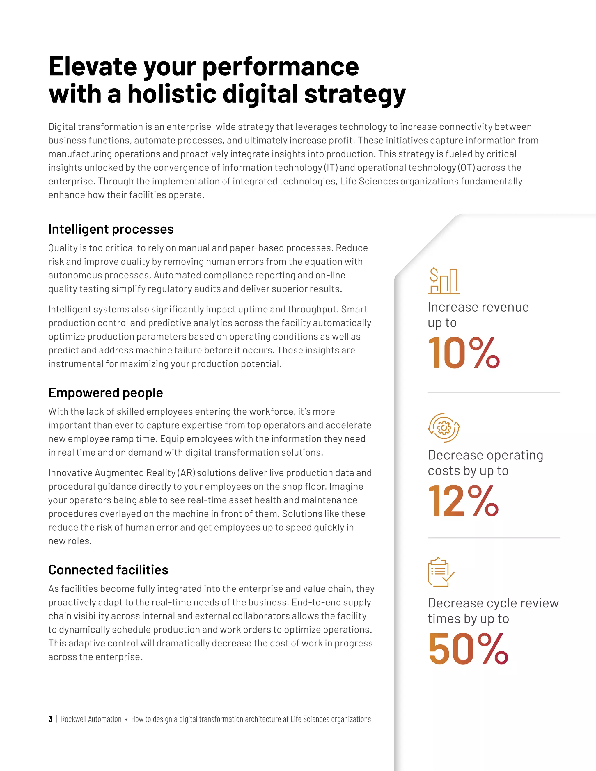 Designing a Digital transformation Architecture for Life Sciences | PDF