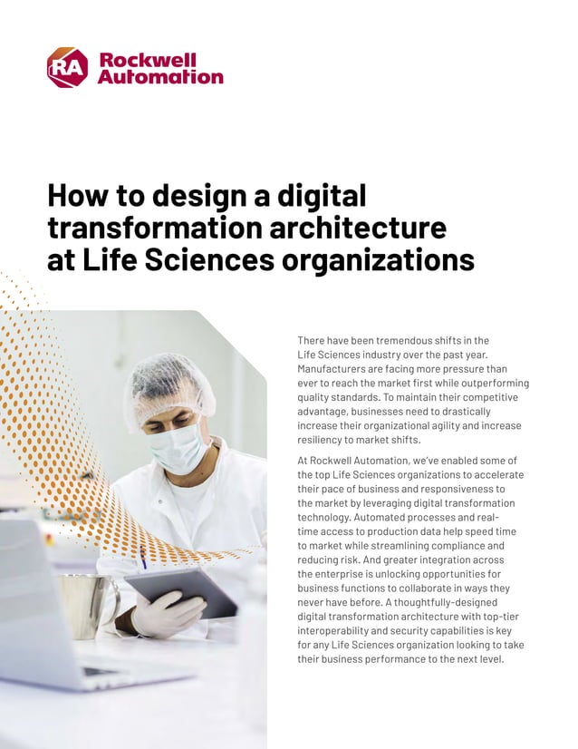 Designing a Digital transformation Architecture for Life Sciences | PDF