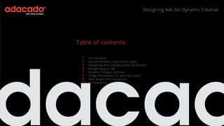 Designing ads for dynamic creative | PDF