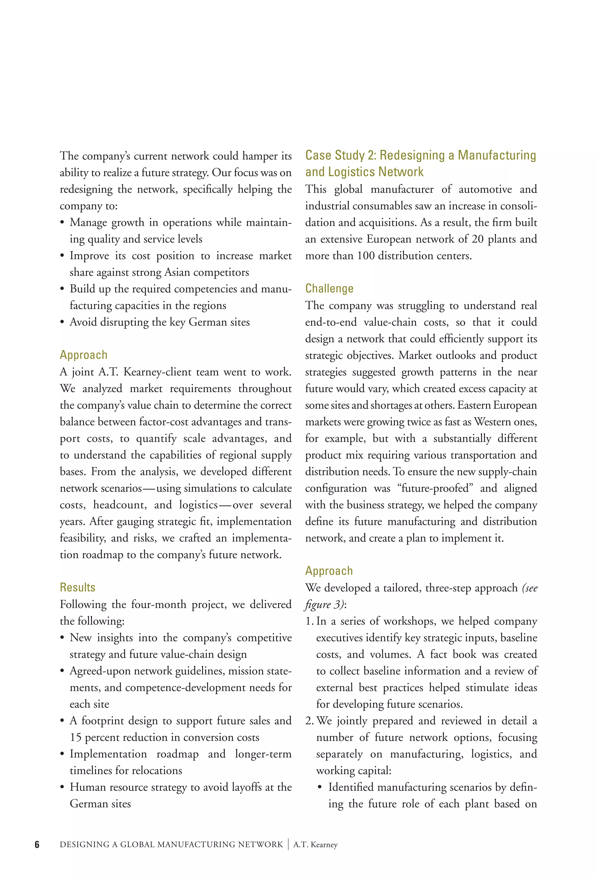 Designing a Global Manufacturing Network | PDF