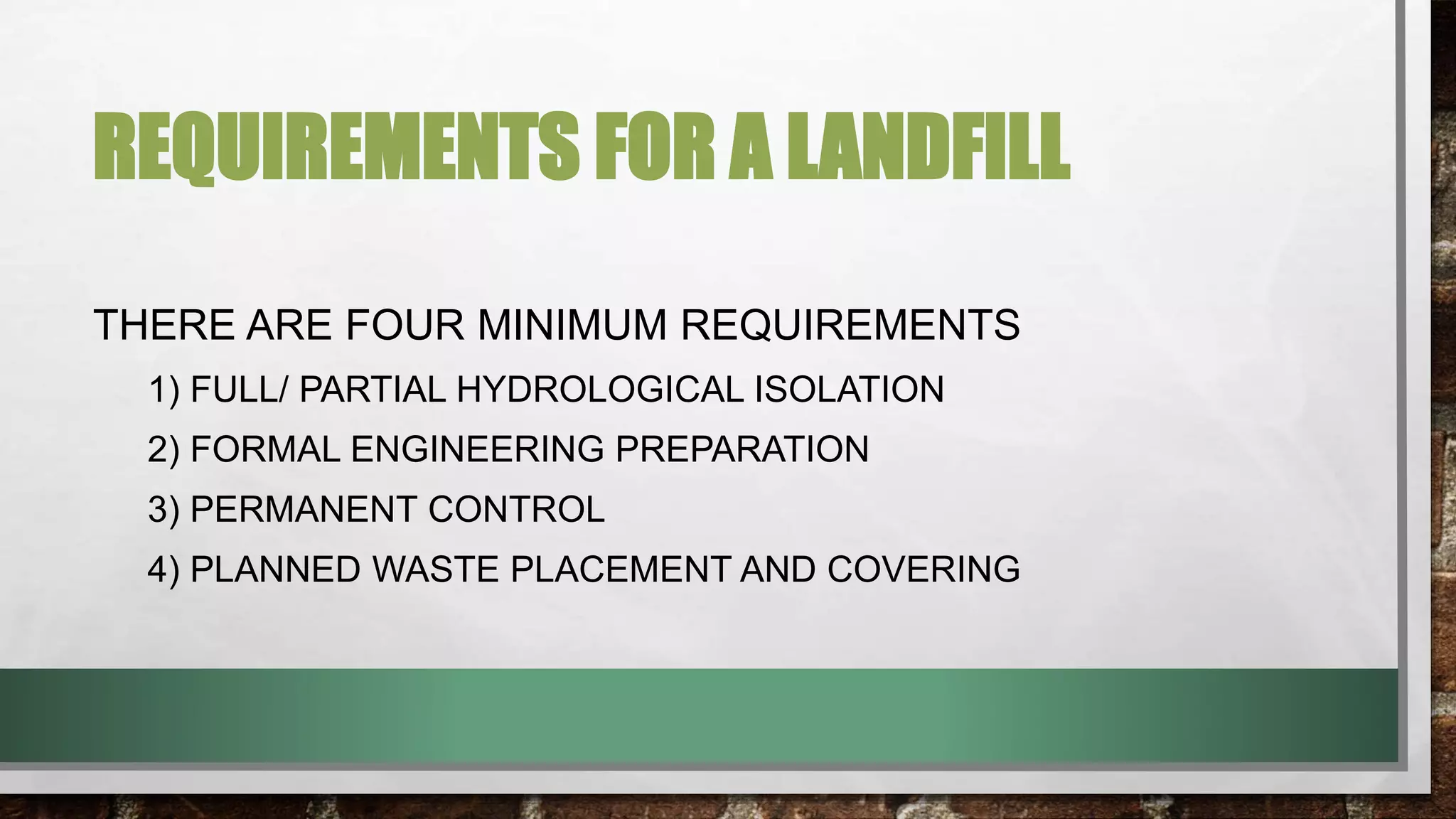 Designing a landfill | PPTX