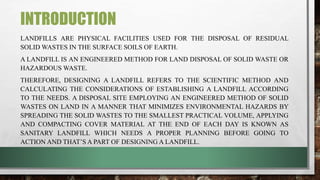 Designing a landfill | PPTX