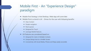 Designing a Mobile First UX | PPT