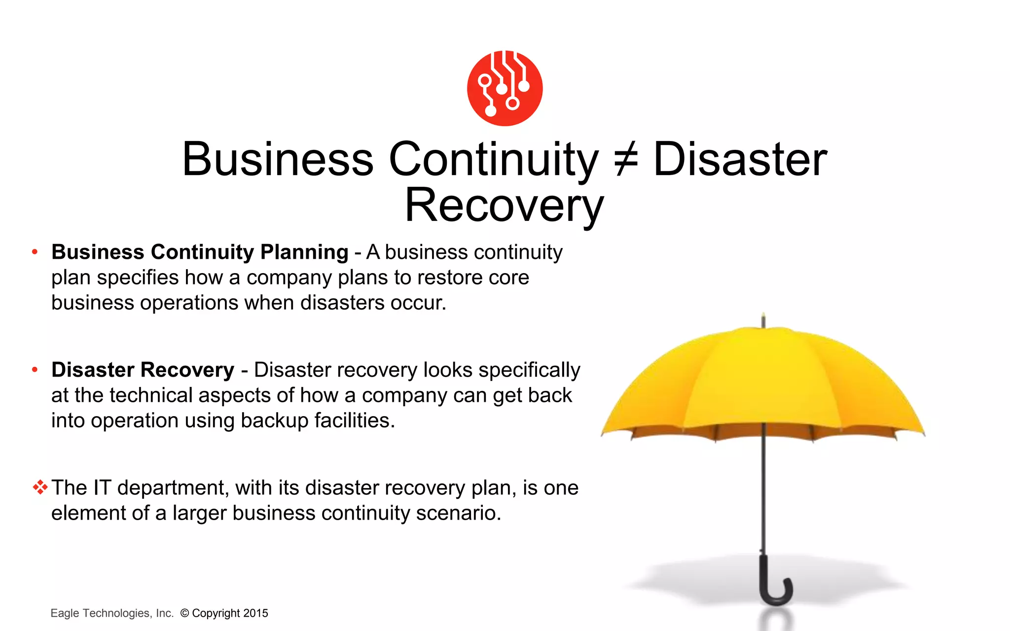 Designing a Modern Disaster Recovery Environment | PPT
