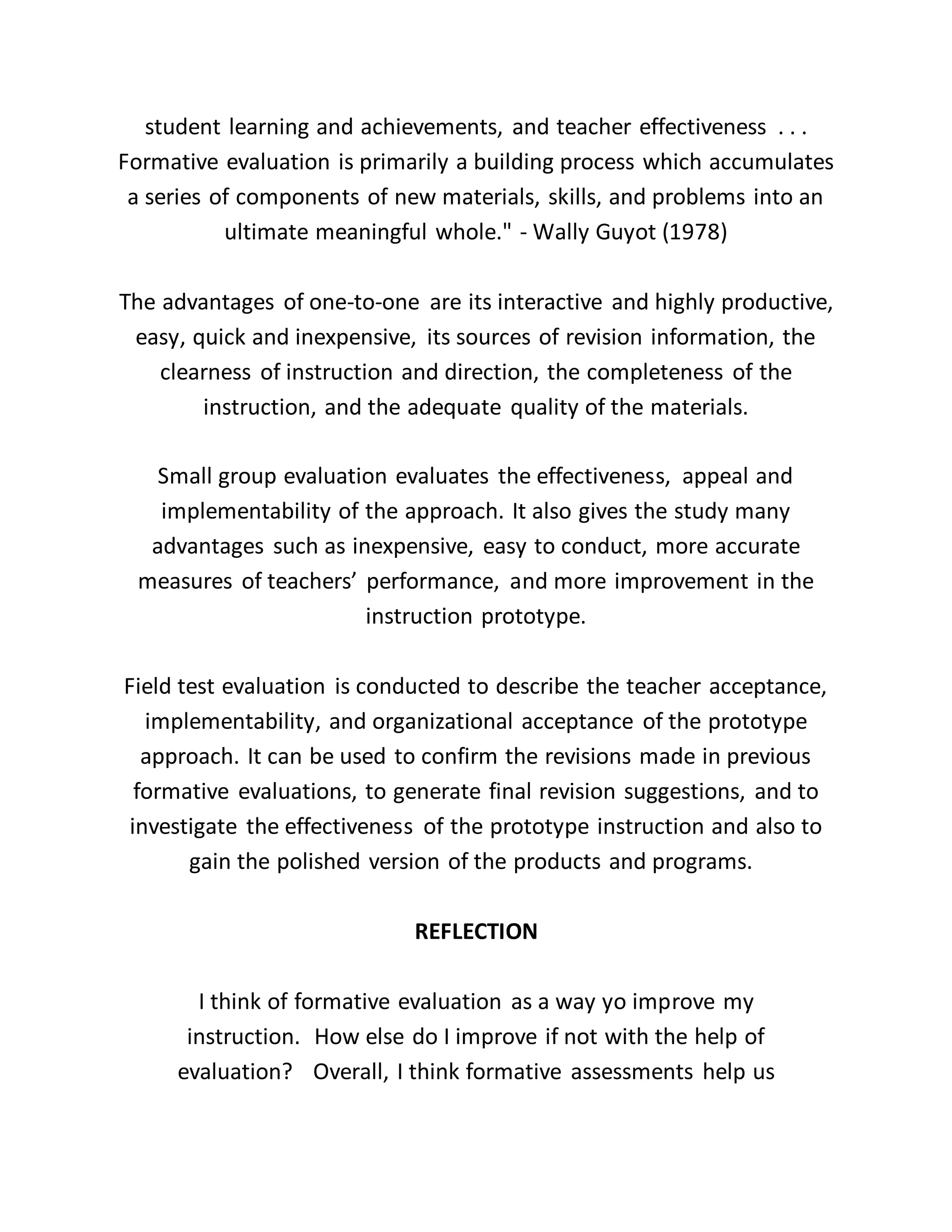 Designing and conducting formative evaluations | DOCX
