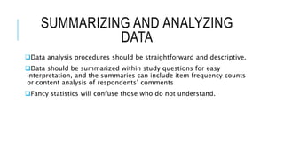 Designing and conducting summative evaluations | PPTX