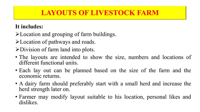 DESIGNING AND CONSTRUCTION OF LIVESTOCK BUILDING.pptx | Agriculture ...