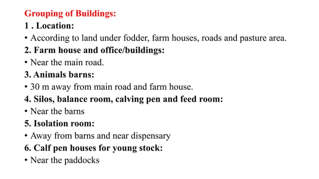 DESIGNING AND CONSTRUCTION OF LIVESTOCK BUILDING.pptx | Agriculture ...